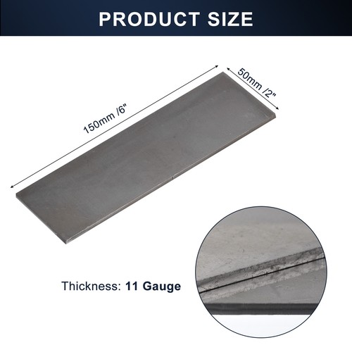 2x6" Mild Steel Welding Plate, 11 Gauge for MIG, TIG, ARC, Gas, Stick ...