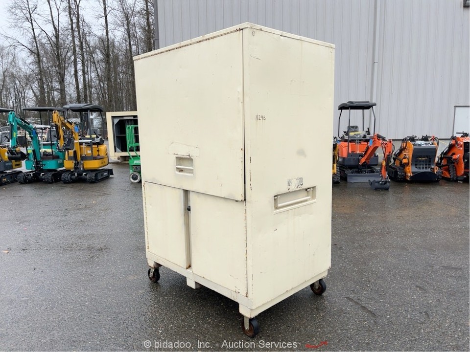 Knack Industrial Push Tool Cabinet Storage Chest Jobsite Lock Box Doors ...