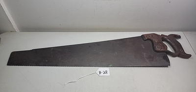 VINTAGE SIMONDS 1887 PATENT 26" HAND SAW 8-PPI WHEAT PATTERN HANDLE - W ...