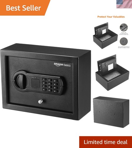 Small Slim Desk Drawer Safe – Programmable Electronic Keypad, Black | eBay