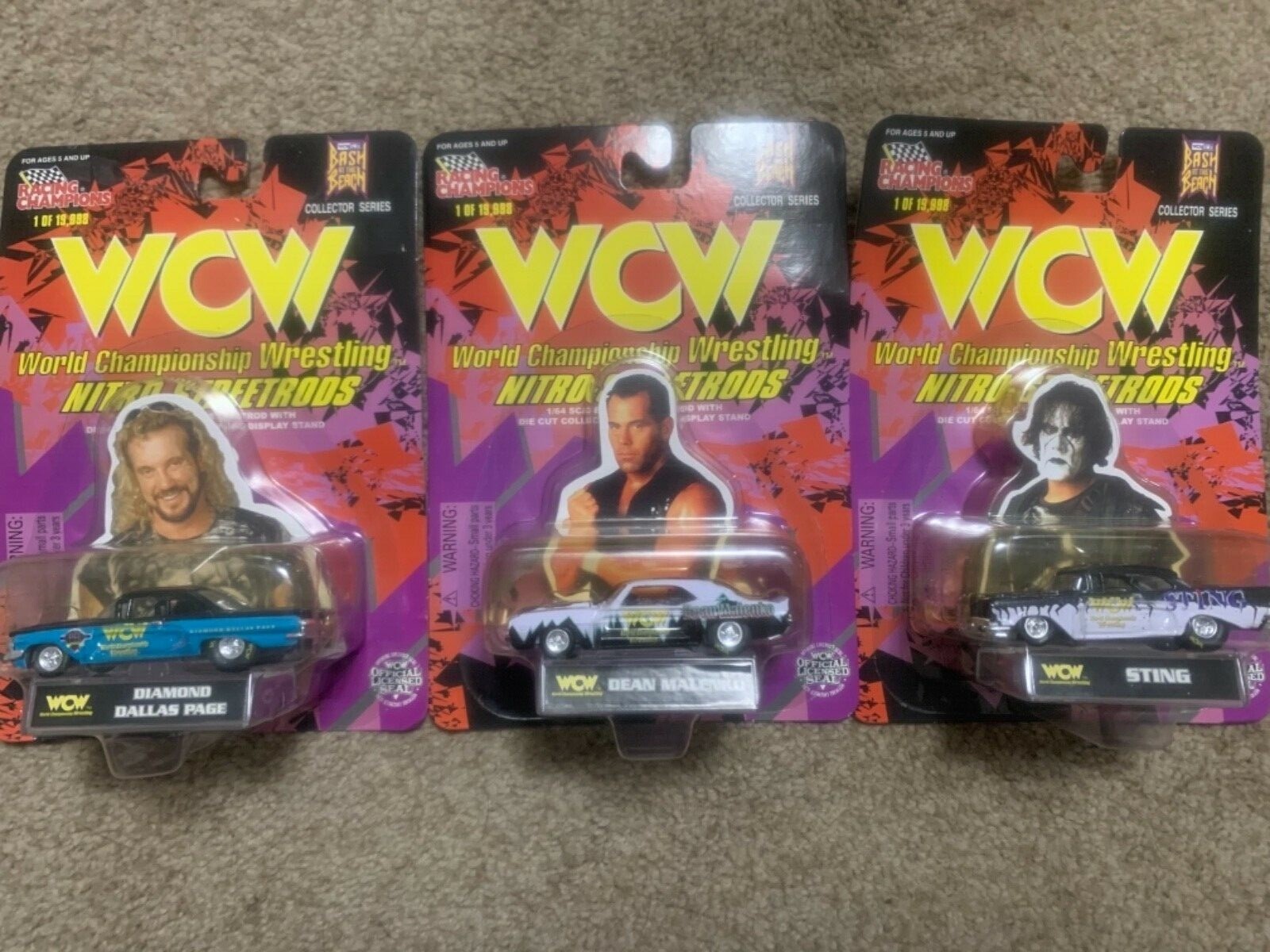 WCW NWO RACING CHAMPIONS Nitro Street Rods Collector Series SEALED 24 ...