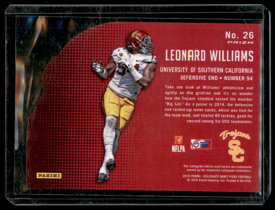 2015 Panini Black Gold Draft Symbols Leonard Williams New York Jets #DRFT-4 | eBay
