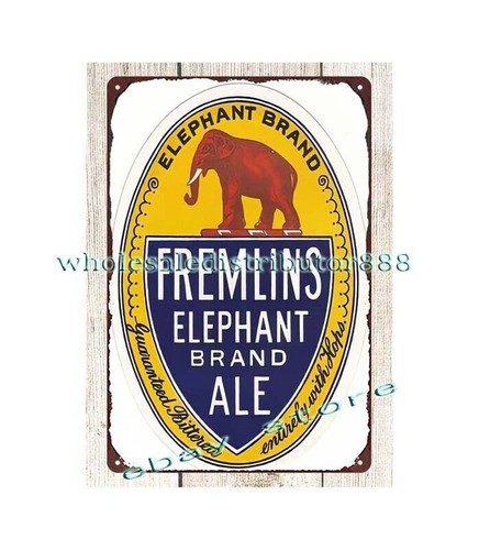 ELEPHANT BRAND ALE BEER FREMLINS MAIDSTONE BREWERY KENT metal tin sign ...