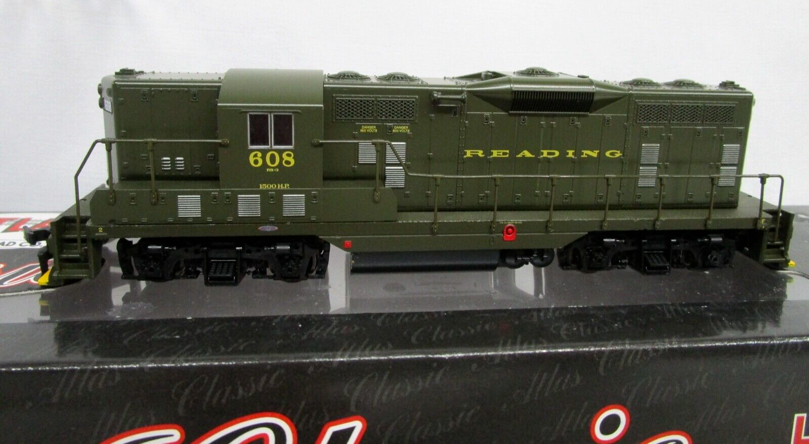 Atlas Classic HO Scale Reading EMD GP7 Diesel Locomotive #608 NOS DCC ...