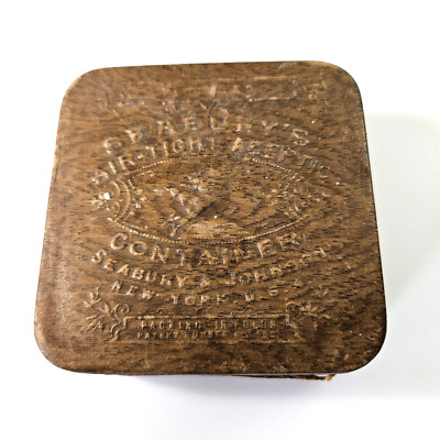 Antique Seabury & Johnson Airtight Medical Gauze Container Embossed ...