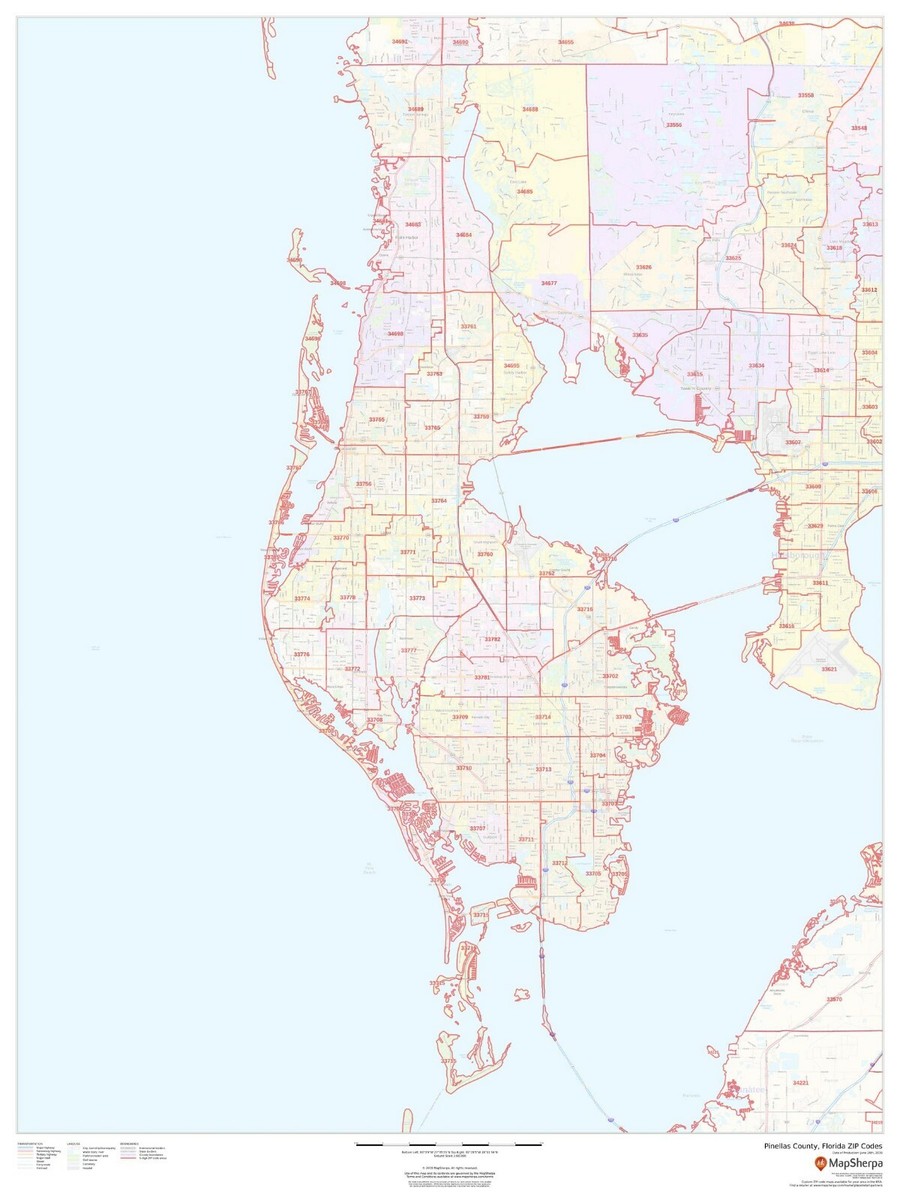 Florida County Zip Code Map