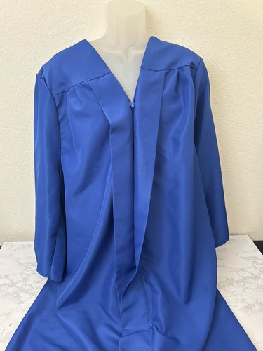 Jostens Blue Graduation Gown College High School Sz 5’4 - 5’6 Polyester ...