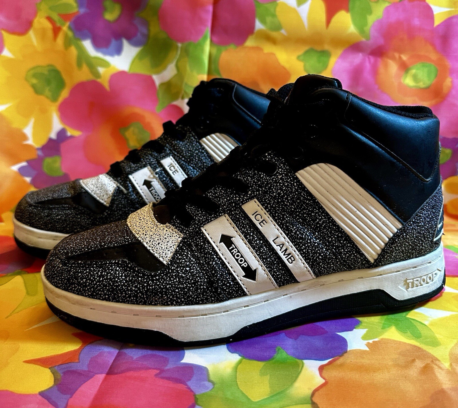 Men's Troop Ice Lamb Black | White High - Top Sneaker… - Gem