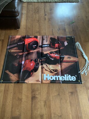 Vintage Homelite Sign Advertising Banner Homelite | eBay