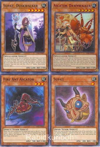 Yugioh Ascator, Dawnwalker + Supay, Duskwalker + Fire Ant Ascator ...