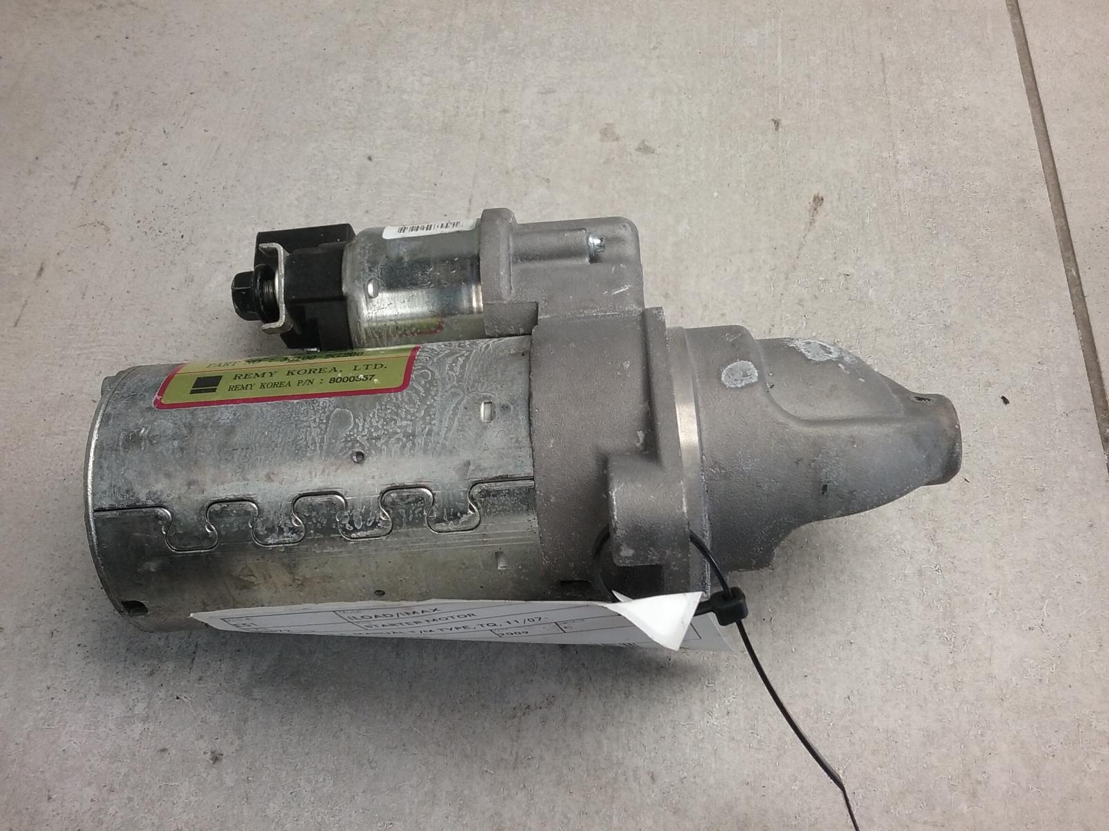 HYUNDAI ILOAD/IMAX STARTER MOTOR PETROL, 2.4, MANUAL T/M TYPE, TQ, 11/ ...