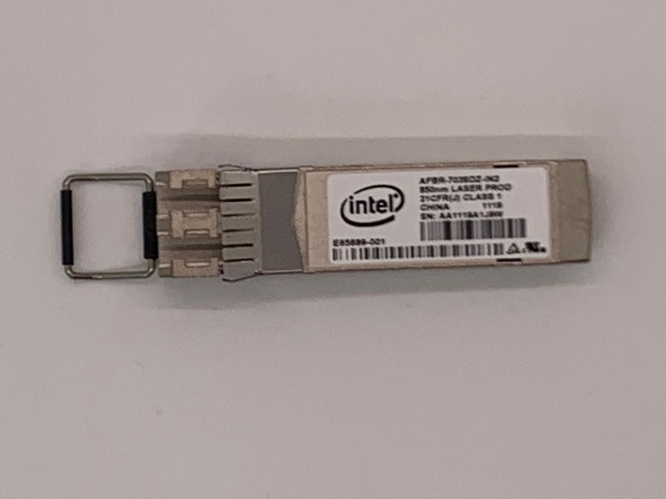 INTEL E10GSFPSR FTLX8574D3BCV-IT AFBR-709DMZ-IN3 10GB FC SFP+ 850nm SFP ...