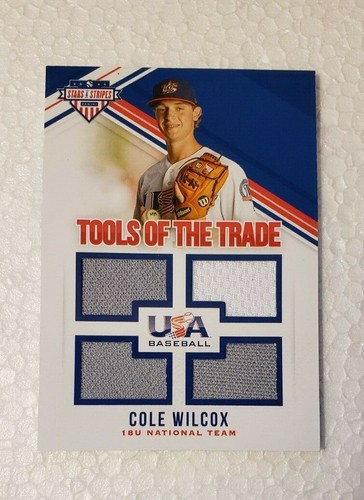 2018 USA Baseball Stars Et Bandes Outils De Commerce #32 Cole Wilcox ...