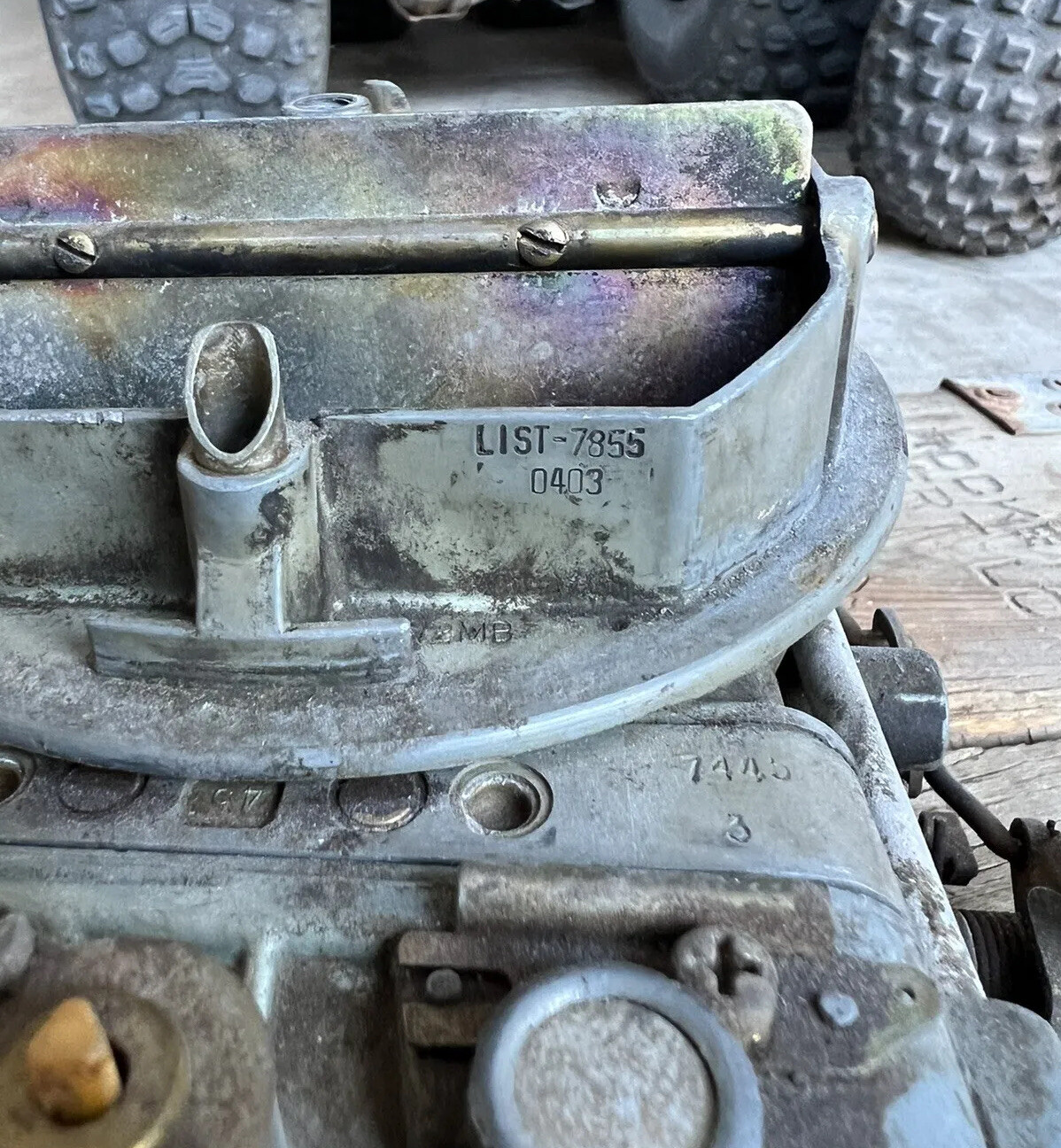 Used Vintage Holley 7855 650 CFM 4 Barrel Spread Bore Carburetor Mopar ...