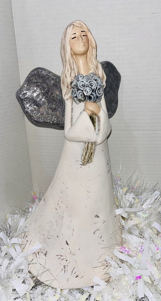 Vivartis 14" Clay Angel Hand Made in Poland Collectible Christmas Decor ...