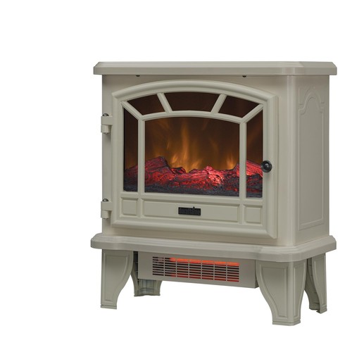 duraflame® Infrared Quartz Electric Fireplace Stove Heater, Cream | eBay