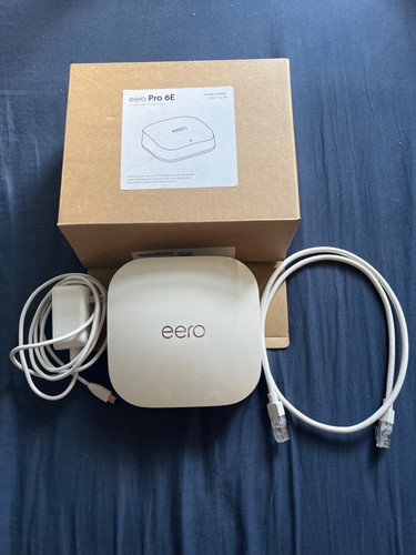 eero Pro 6E Tri-Band Mesh Wi-Fi Router - White (S011111) 840080584225 ...