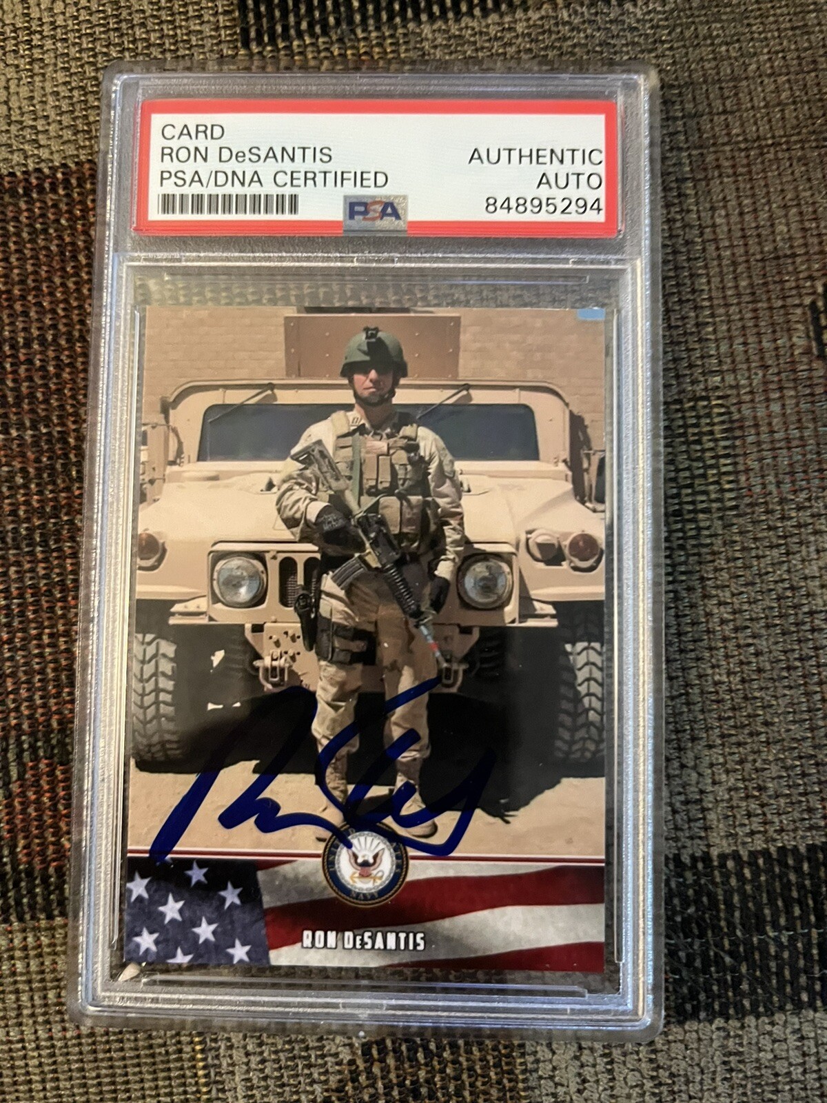 Autographed Ron Desantis Military Custom Card PSA Certified Signed | eBay