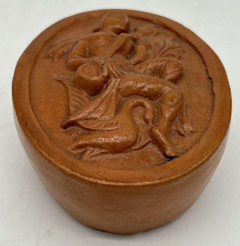 Vintage Goddess Saraswathi Oval Red Clay Sculpture, Tile | eBay