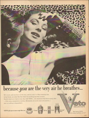 1950's Vintage ad for Veto deodorant`retro fashion Photo pretty model ...
