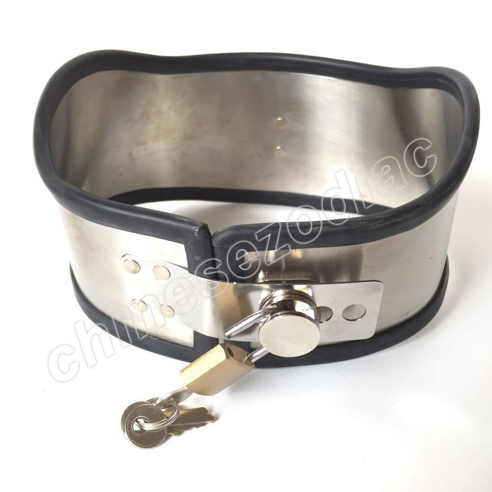 Bondage Neck Collar Posture Strict Choker Corset Straighten Up Lockdown ...