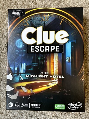 Clue Escape: The Midnight Hotel Board Game, Clue Escape Room Game ...