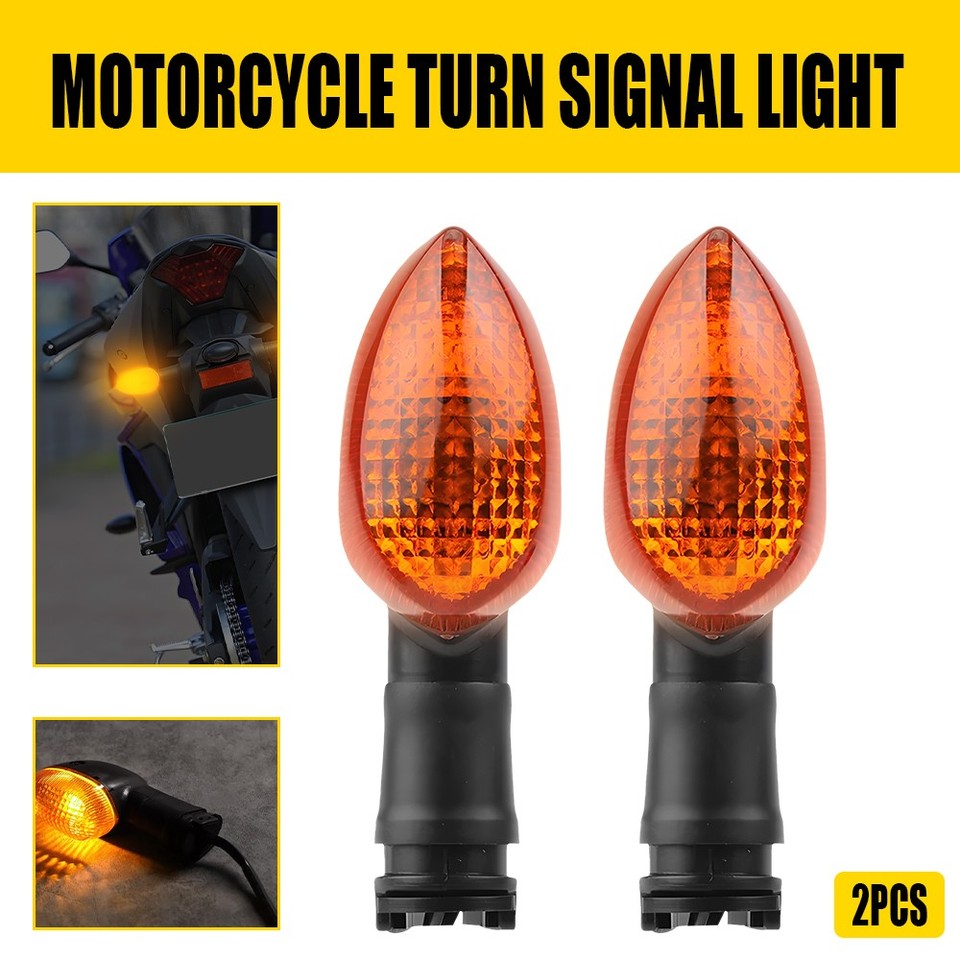 2X Motorcycle Turn Signals Blinker Lights For Yamaha YZF R6 2003-2016 ...