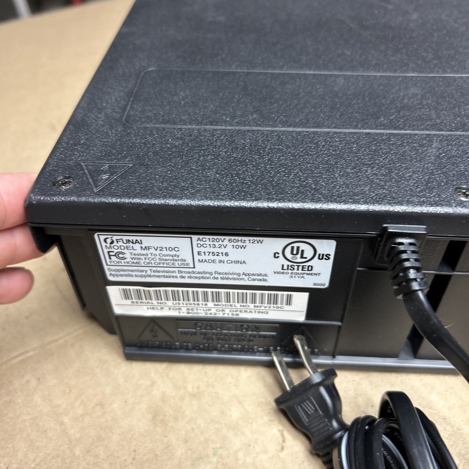 FUNAI VHS Player MFV210C Tested VHS W/ AV Cables No Remote | eBay
