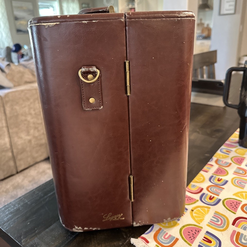 Vintage Travel-Bar Liquor Case Portable Bar Set Travel Antique Complete ...