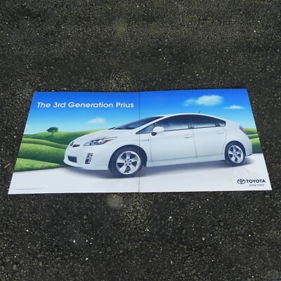TOYOTA DEALERSHIP SIGN AD "3rd GEN PRIUS" 2 PC SIGN 30"x60" TOTAL SIZE ...