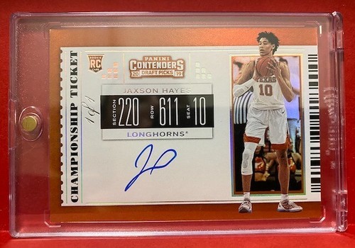 2019 Contenders Draft Picks JAXSON HAYES #60 Championship Ticket RC ...