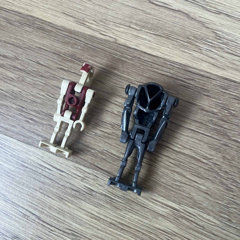 2x Lego Star Wars Droids MiniFigures Security Battle Sw0047 Sw0092 ...
