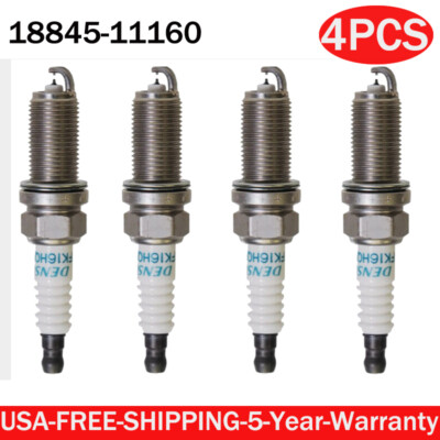 4x Spark Plugs For Hyundai Kia SANTAFE TUCSON FORTE (18845-11160 ...