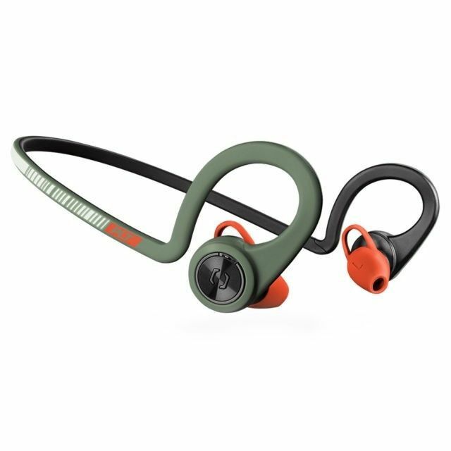 Plantronics Backbeat Fit Stealth Green Behind the Head Headsets for ...