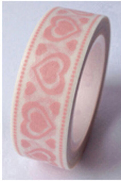 Washi Tape pattern 15mmx 15m Roll Decorative Sticky Paper Masking Tape ...