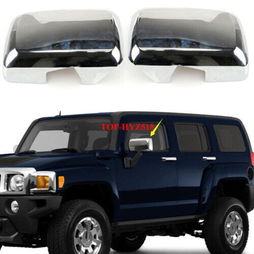 2006~2010 For HUMMER H3 H3T ABS Chrome Side Rear View Mirror Cover Trim ...