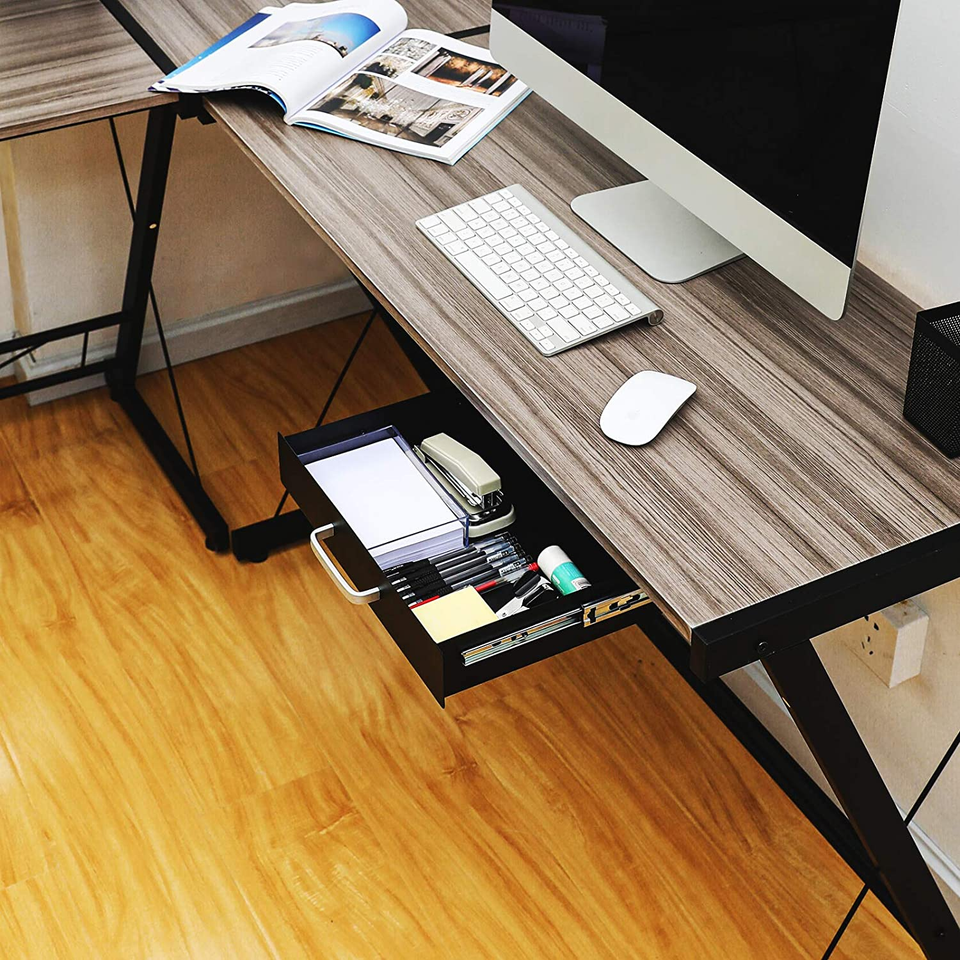 under Desk Pull-Out Drawer - Storage Organizer Office Mounted, Easy ...