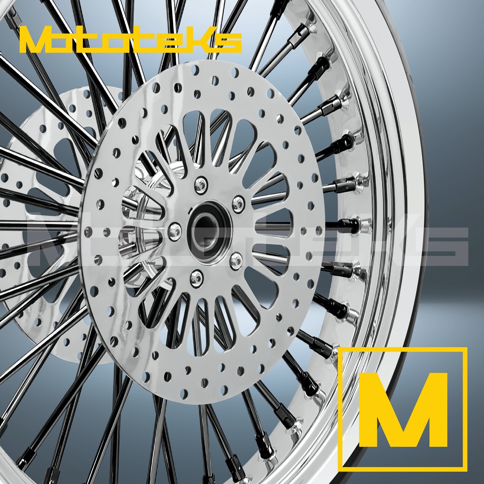 21" 21X3.5 FAT SPOKE WHEEL 40 STAINLESS SPOKES FOR HARLEY TOURING ...