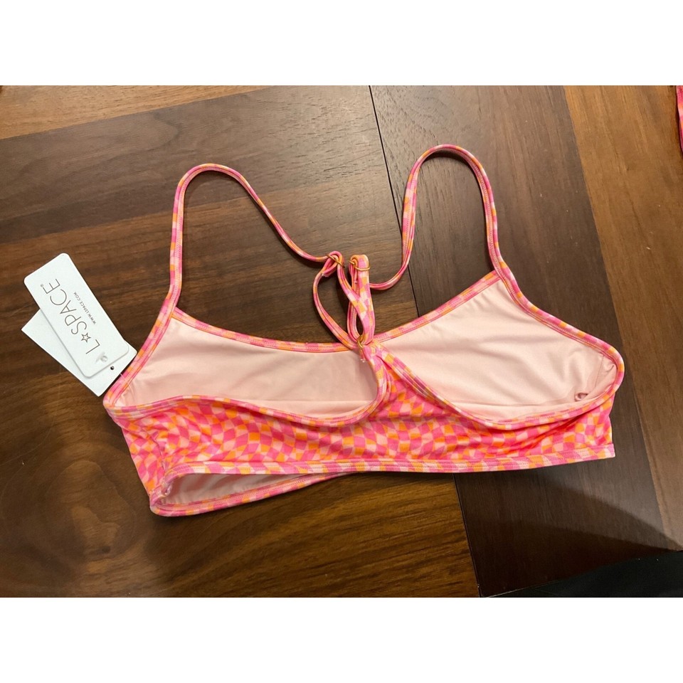 L*Space Pamela Bikini Top in Heat Waves Large New Womens Swimsuit | eBay UK