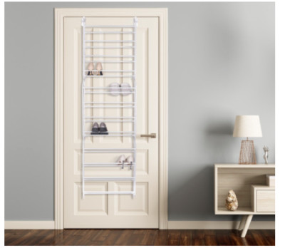 36 Pair Over Door Hanging Shoe Rack 12 Tier Shelf Organiser Storage ...