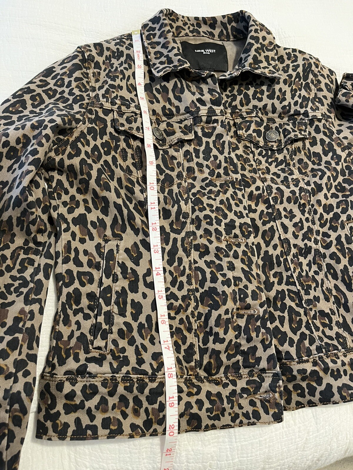 Nine West Sarah Jacket Wild One Leopard/Cheetah Print… - Gem