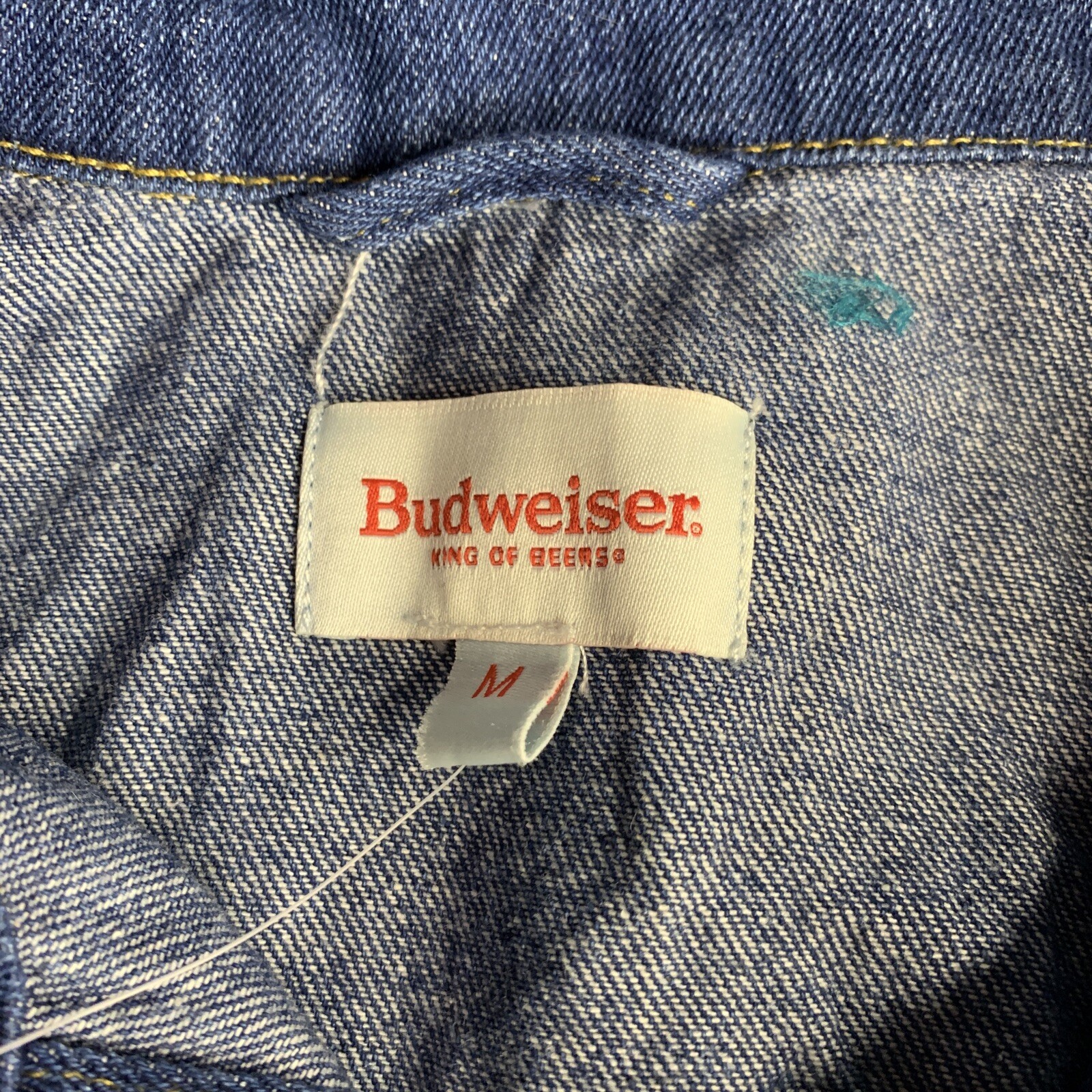 NWT Budweiser Denim Collection Mens King Of Beers Denim Jacket Mens ...