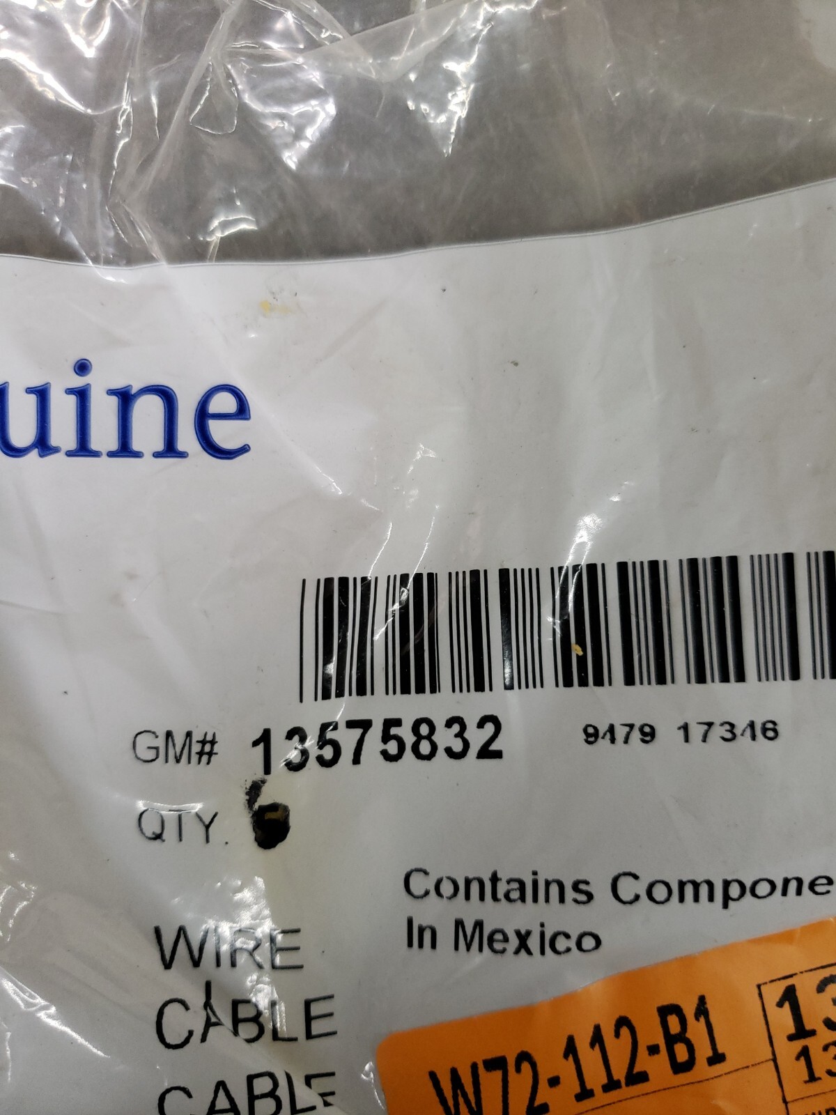 NOS OEM Genuine GM Splice Wire Assembly 13575832 QTY 1 | eBay