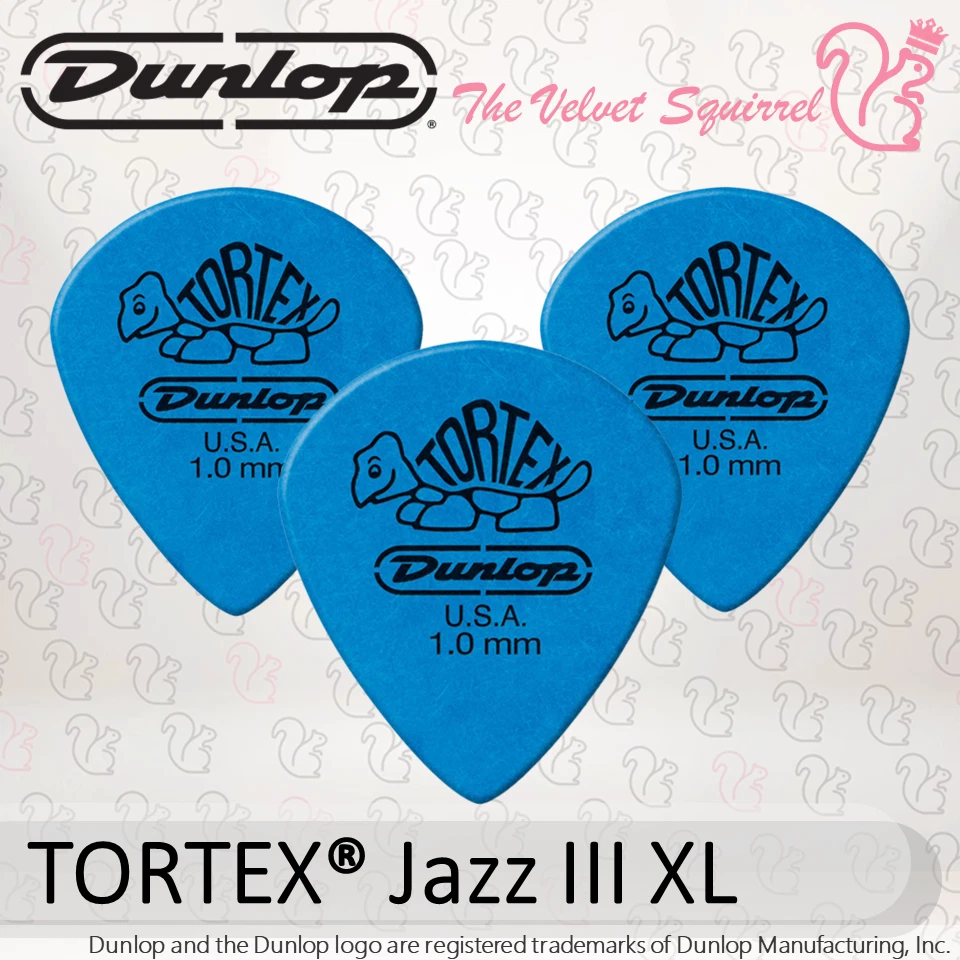 JIM DUNLOP 498 Tortex Jazz III XL 1.14mm Purple ギターピック×12枚