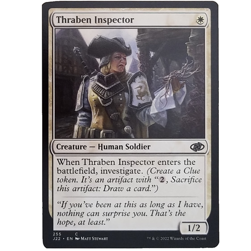 x1 Thraben Inspector J22 MTG M/NM Common White Creature Human Soldier ...