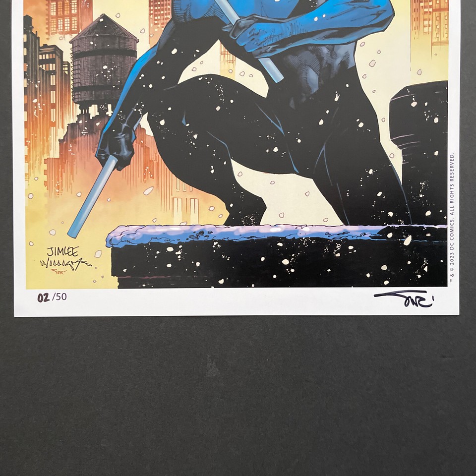 2023 Wondercon Nightwing Art Print By Jim Lee Signed By Alex Sinclair ...