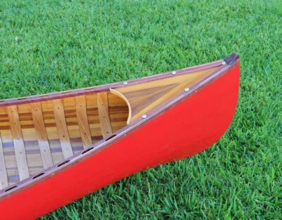 Large Display Red Cedar Strip Built Canoe | Grelly USA