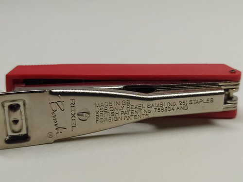 Lovely Mini Vintage Red Rexel Bambi Pocket stapler no.25 no staples! | eBay