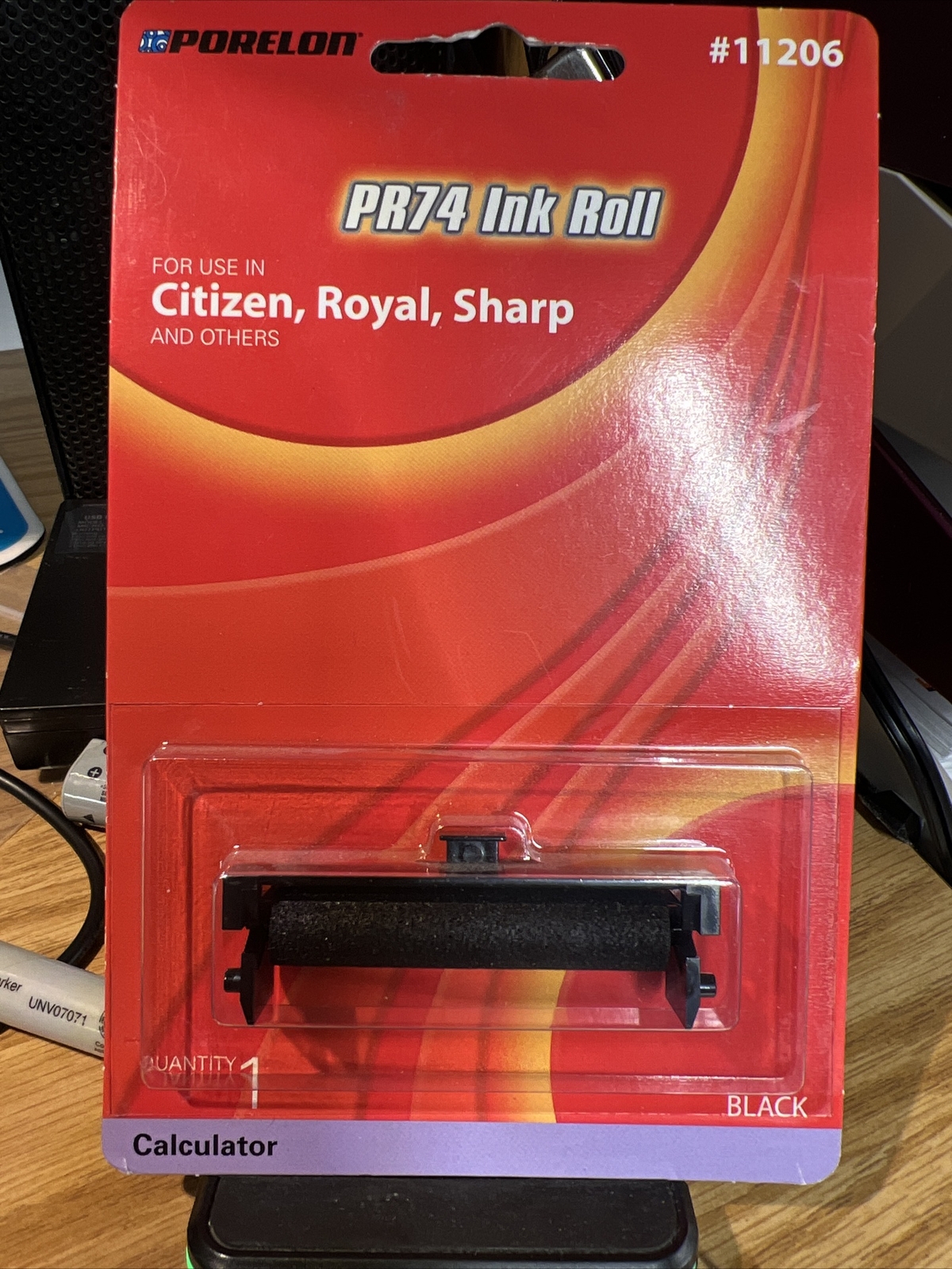 Porelon 11206 PR74 Calculator Ink Roll, 1-Pack, Black / Sharp Citizen ...