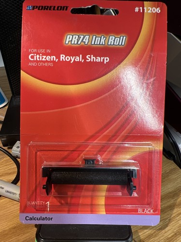 Porelon 11206 PR74 Calculator Ink Roll, 1-Pack, Black / Sharp Citizen ...